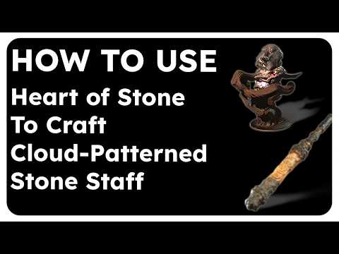 How to Use Heart of Stone to Craft Cloud-Patterned Stone Staff - YouTube