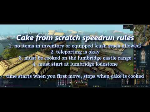 RS3 Cake from scratch speedrun - YouTube
