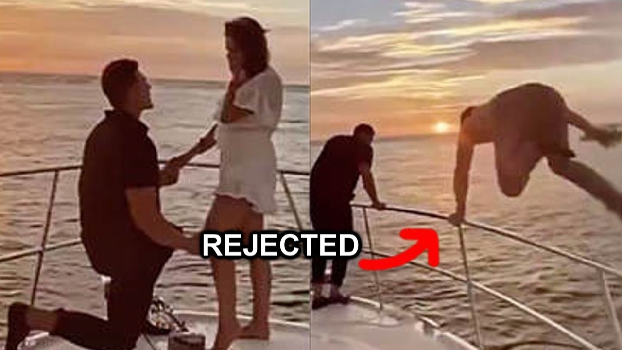MAN GETS REJECTED DURING WEDDING PROPOSAL & DOES THIS... - YouTube