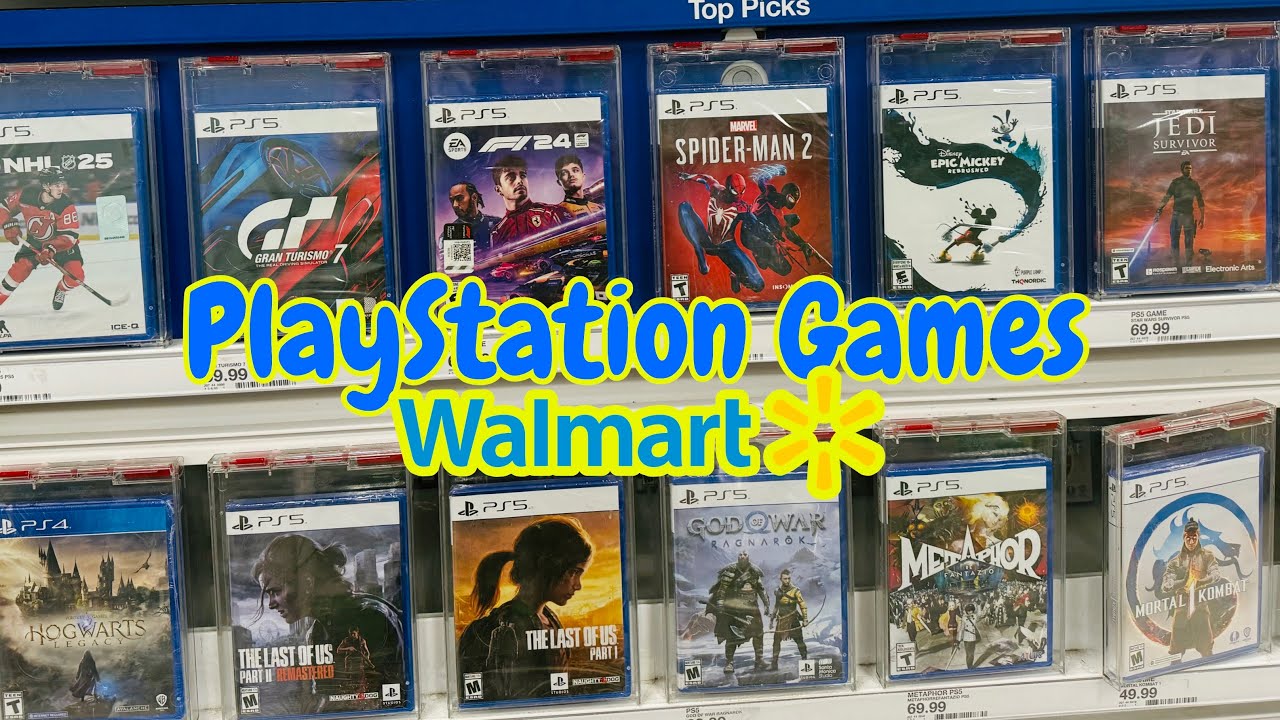PlayStation Games in Walmart PS5 PS4 November 5, 2024 - YouTube