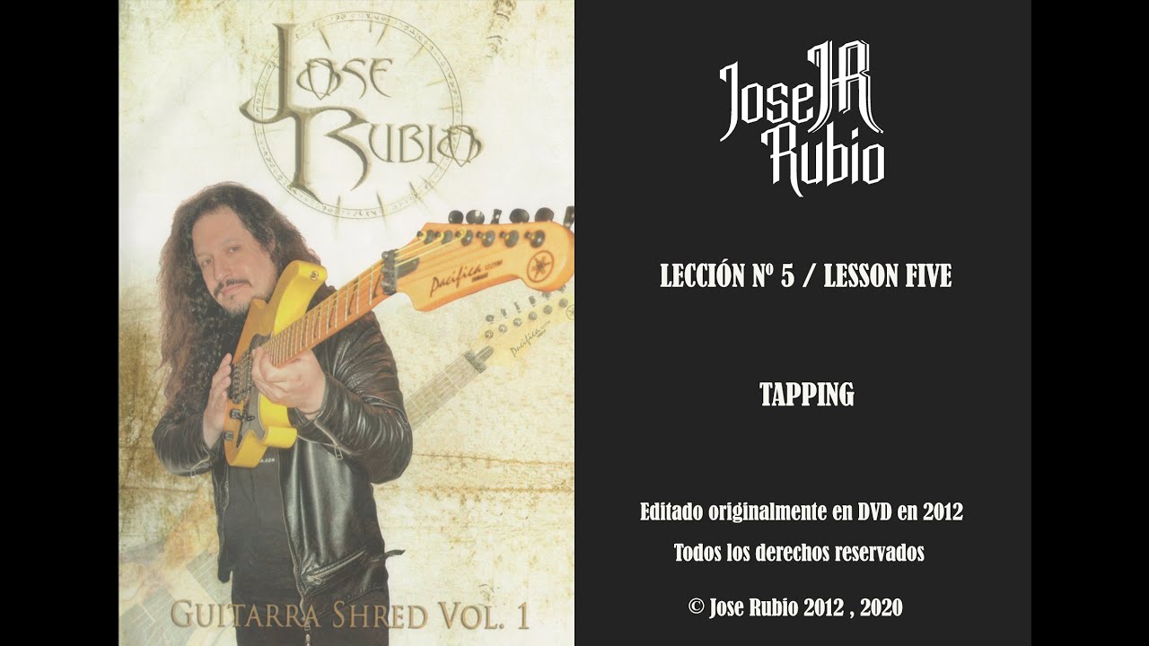 Jose Rubio - DVD Shred Lección 5 - Tapping - YouTube