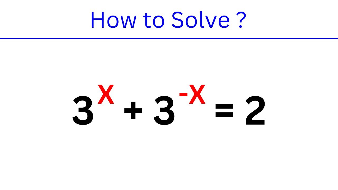 A Nice Algebra Problem | 2 Different Methods - YouTube