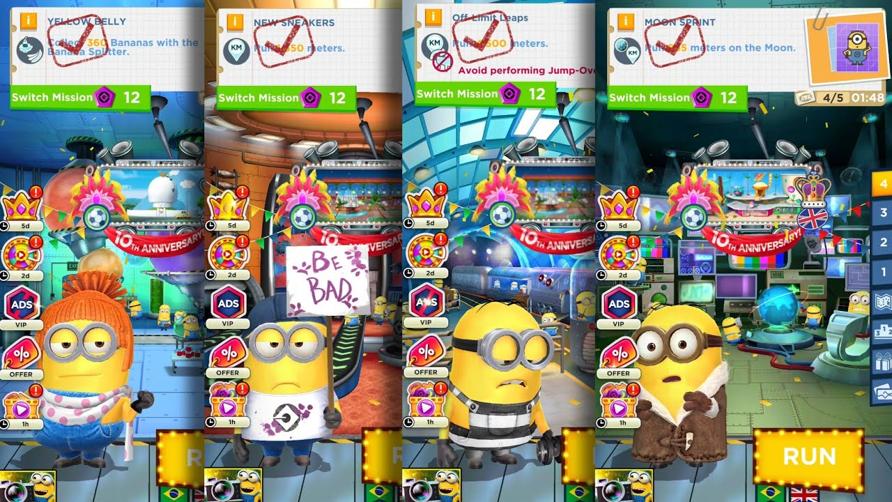 Minion rush Lucy and Striker and Prisoner and Polar Explorer minions ...