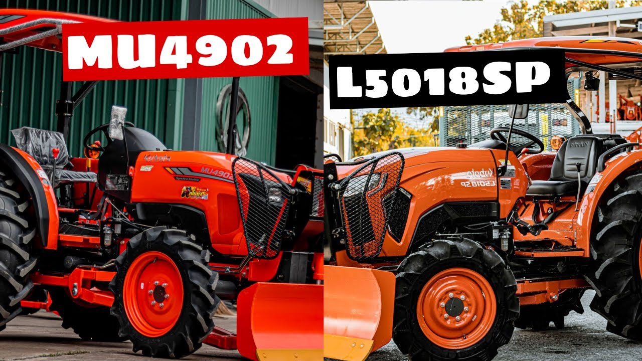 SO SÁNH CHI TIẾT KUBOTA MU4902 VÀ KUBOTA L5018SP TẠI THÁI LAN - YouTube