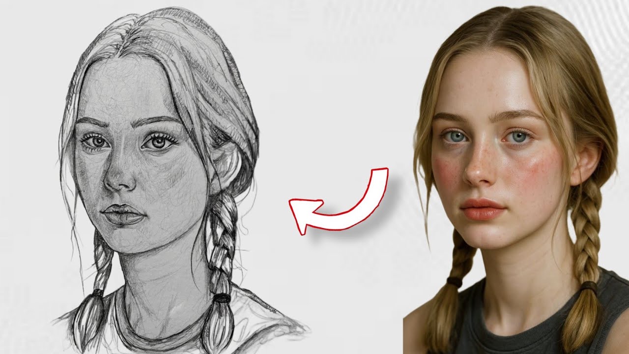 Draw an Innocent Girl's Face with Simple Steps! Durga Painting Studio ...