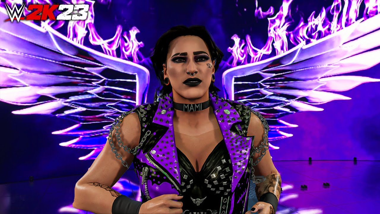 WWE 2K23: Rhea Ripley WM 39 Character Model / WM 39 Arena Mod | WWE2K23 ...