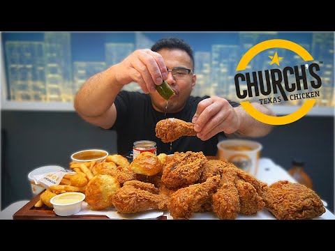 CHURCH'S TEXAS CHICKEN - Eating Session - Don't Watch this If You're Hungry!!