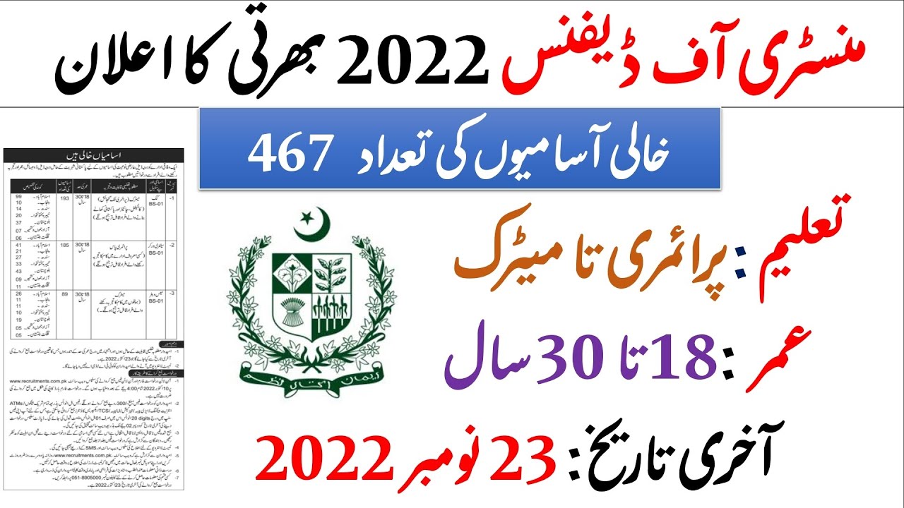 Ministry of Defence jobs 2022 | how to apply online in mod jobs 2022 ...