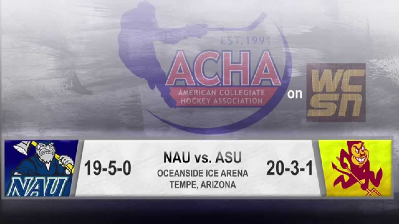 ACHA D2 Hockey Arizona State vs. NAU - YouTube