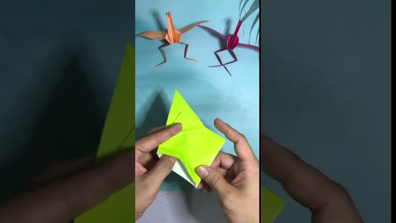 How to make a Paper Crazy Crane | Origami Flappy Bird | Dance Bird ...