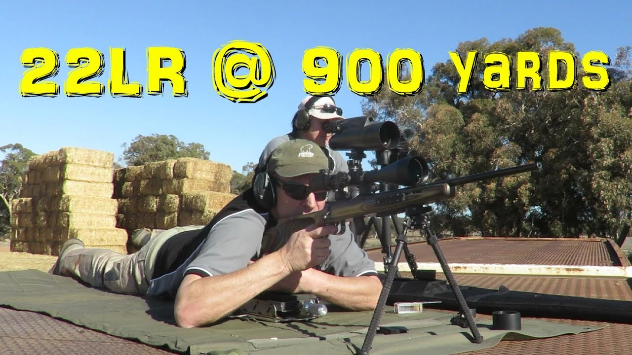 22lr at 900 yards - YouTube