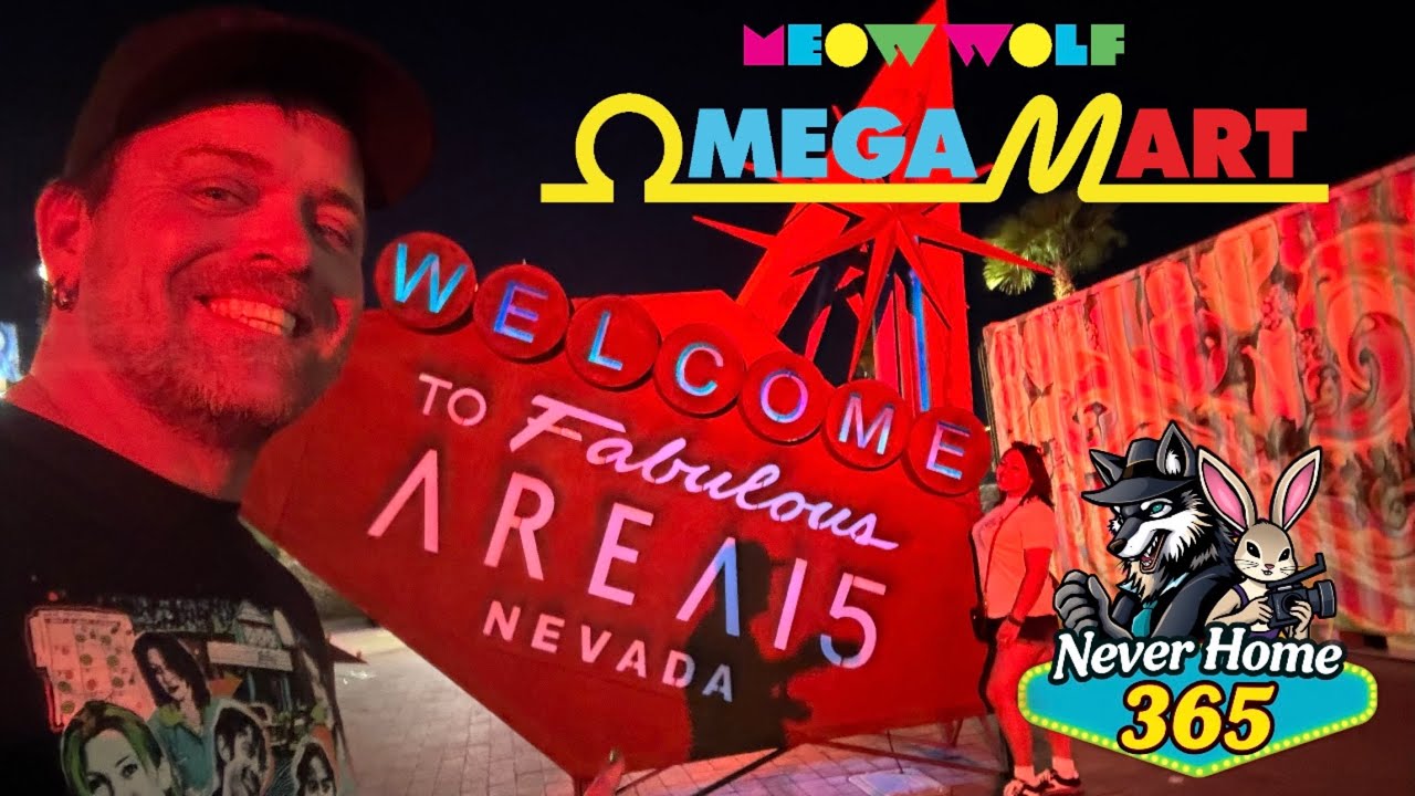 Omega mart Meow wolf Las Vegas area 15 entertainment district - YouTube