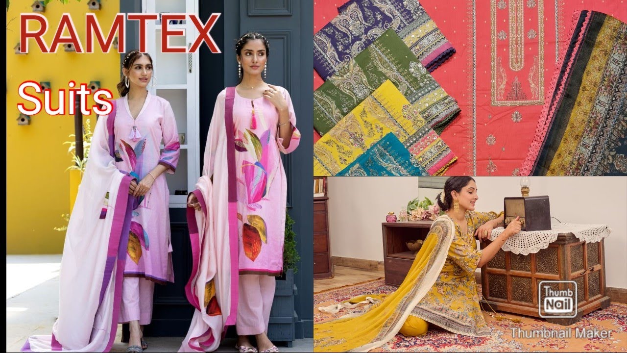 Ramtex Cotton Suits ll WhatsApp for order 7009862017 #boutique #ramtex ...
