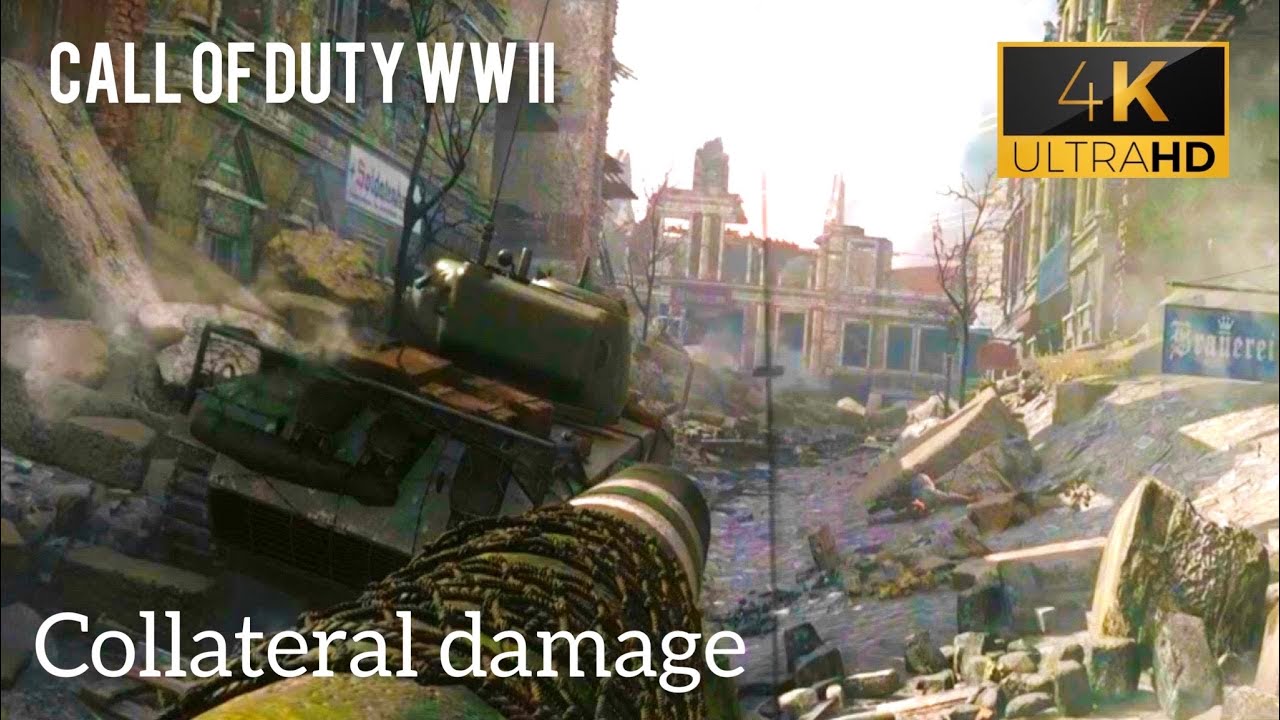 Collateral Damage Call of Duty WW II (2017) Speedrun video 4k Ultra ...