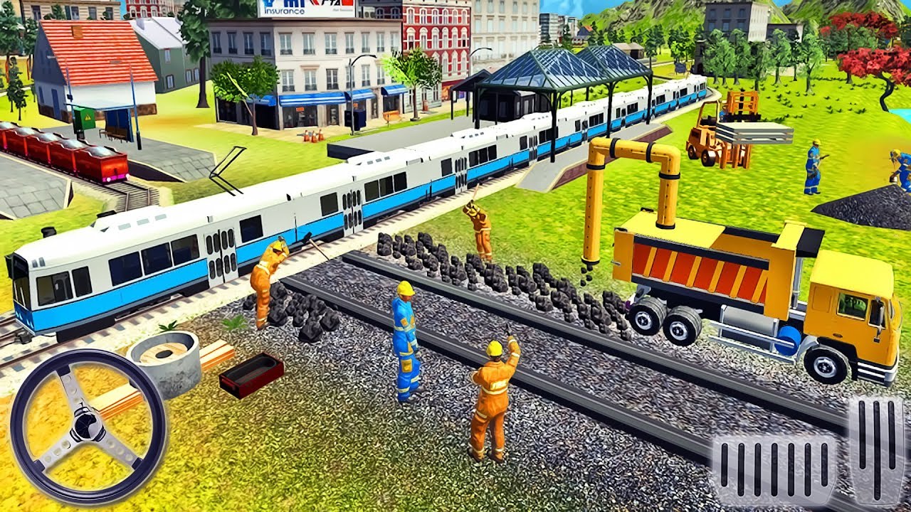 Indian Train City Drive Road - Railroad Builder Construction Simulator ...