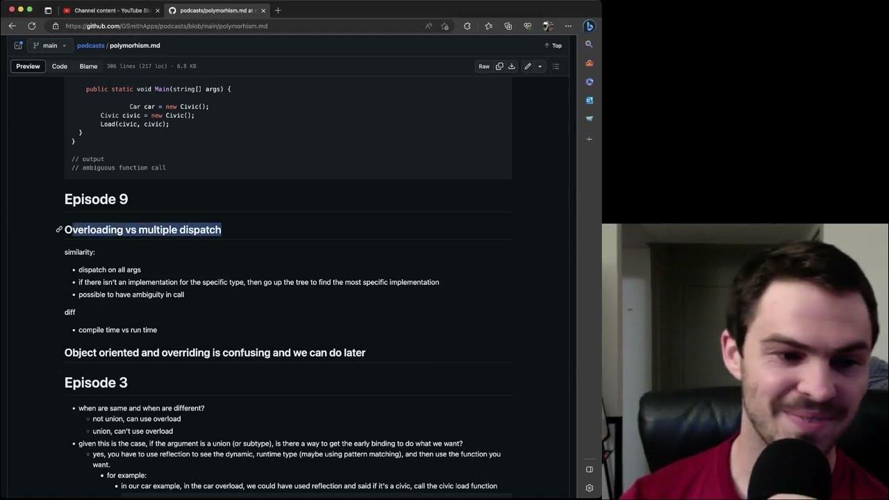 Overloading Vs Multiple Dispatch - YouTube