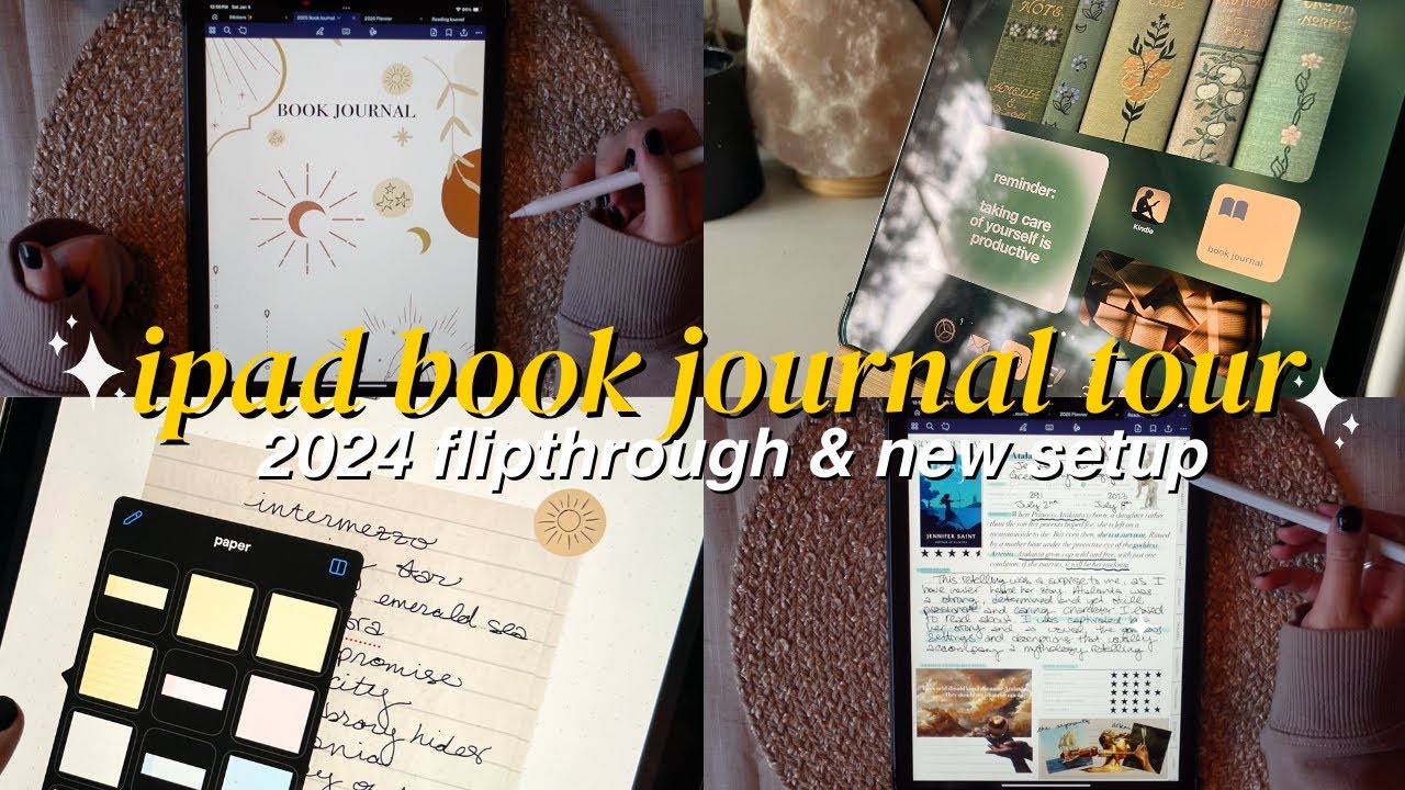 digital book journal tour in my ipad | 2024 flip through & new bullet ...