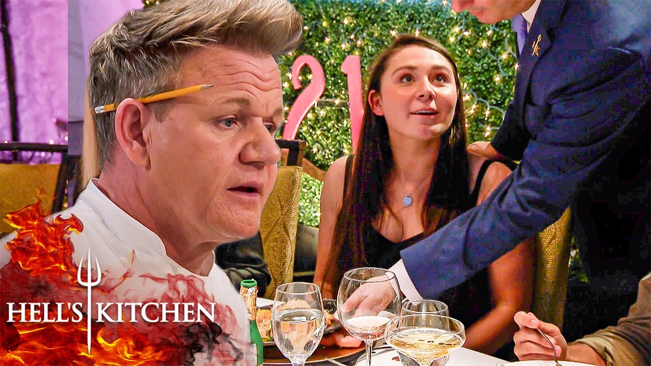 Gordon's Daughter Megan Sends Back Her Birthday Meal | Hell's Kitchen - YouTube