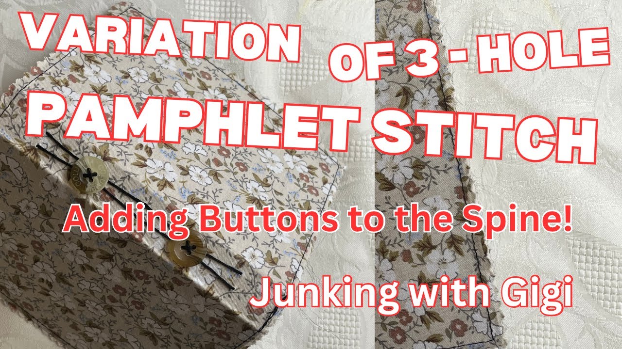 Button Spine Junk Journal Tutorial - YouTube