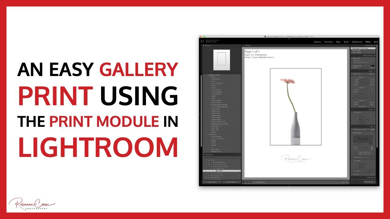 EASY GALLERY PRINTS USING THE PRINT MODULE IN LIGHTROOM - YouTube