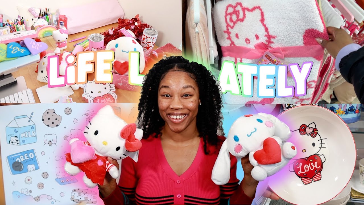 Valentines Day Prep VLOG: hello kitty finds, valentine's decor ...