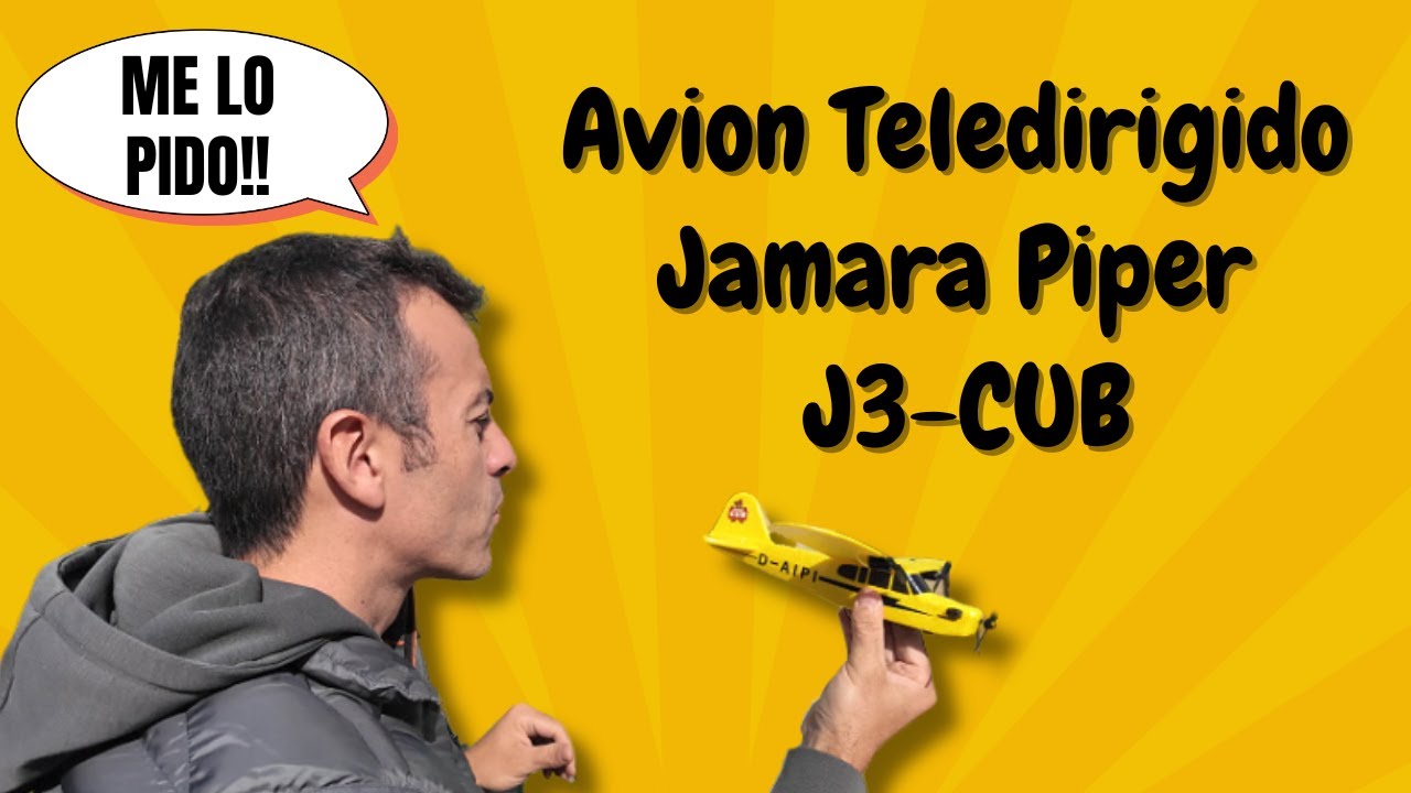 ¡Descubre el Piper J3-CUB Teledirigido de JAMARA! Tu Primer Vuelo ...