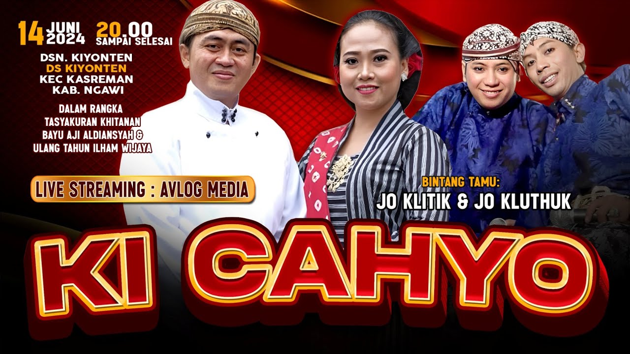 LIVE KI CAHYO KUNTADI & DUO JO - JO KLITIK JO KLUTHUK DI DSN KIYONTEN ...
