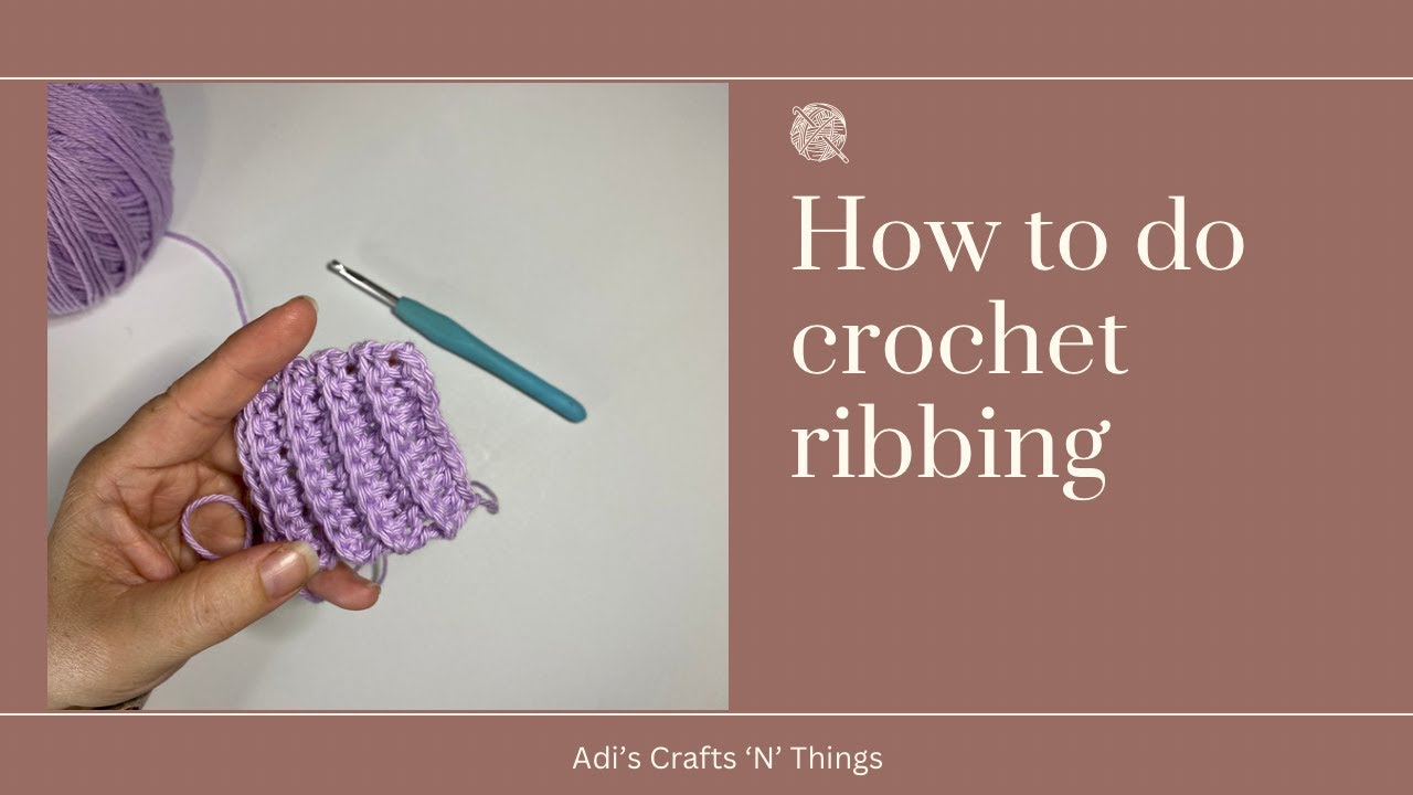How to do crochet ribbing - YouTube