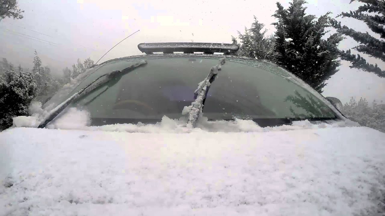 Snowing in North Cyprus - YouTube