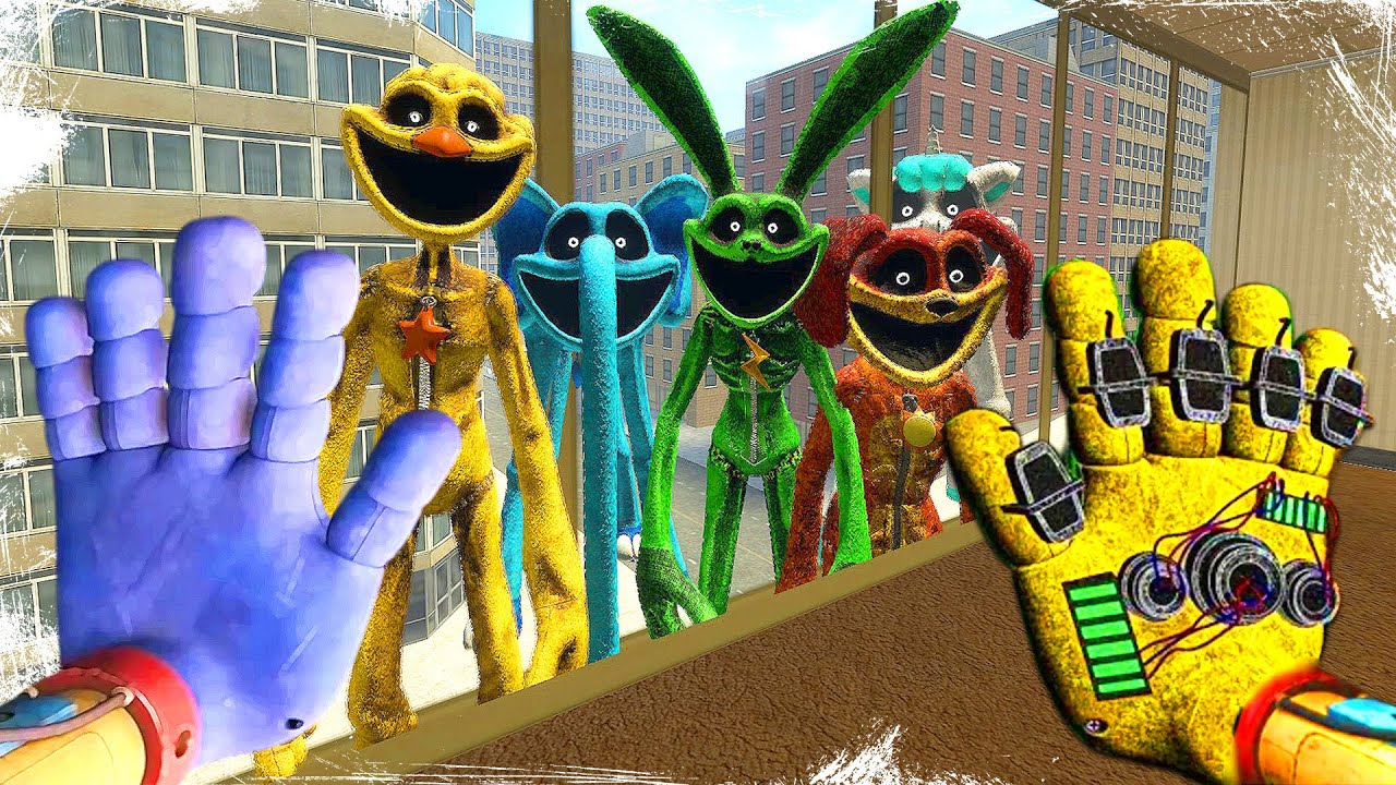 HUGE SCARY SMILING CREATURES FROM POPPY PLAYTIME HAVE TAKEN OVER THE ...