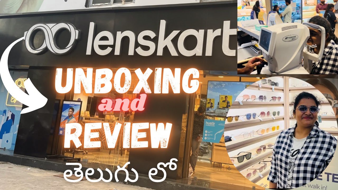 Lenskart Glasses unboxing & review | తెలుగు లో | Free eye test ...
