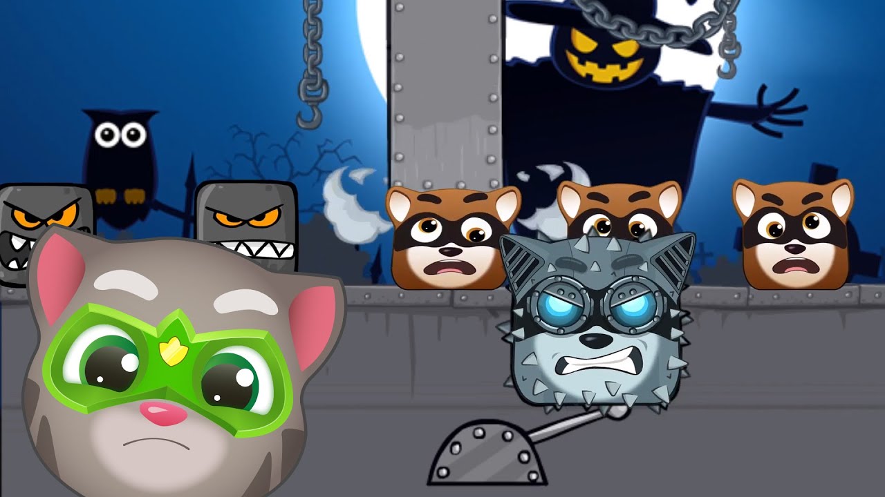 Red Ball 4 | Super Tom In Red Ball 4 World Fight Raccoon Evil Square ...