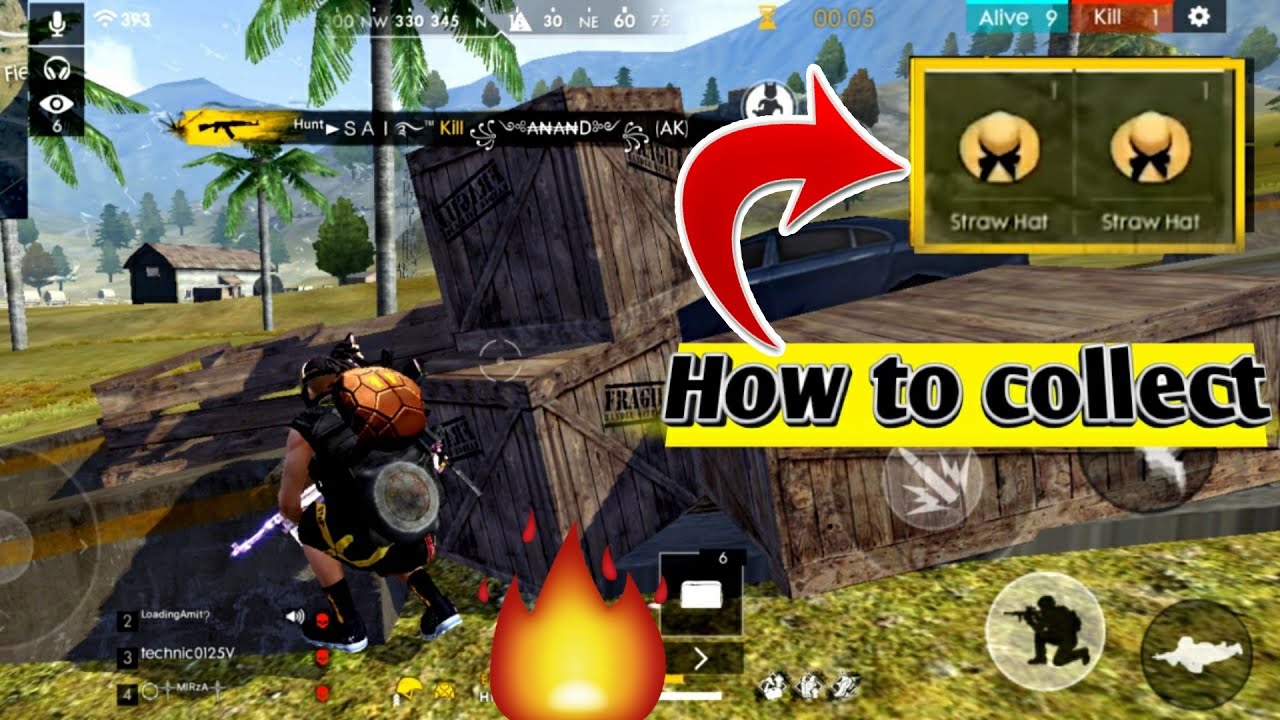 How to collect straw hat 🎩 in free fire | Collect Hat token |🔥 Free ...