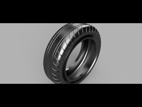 Tyre design in fusion 360 - YouTube
