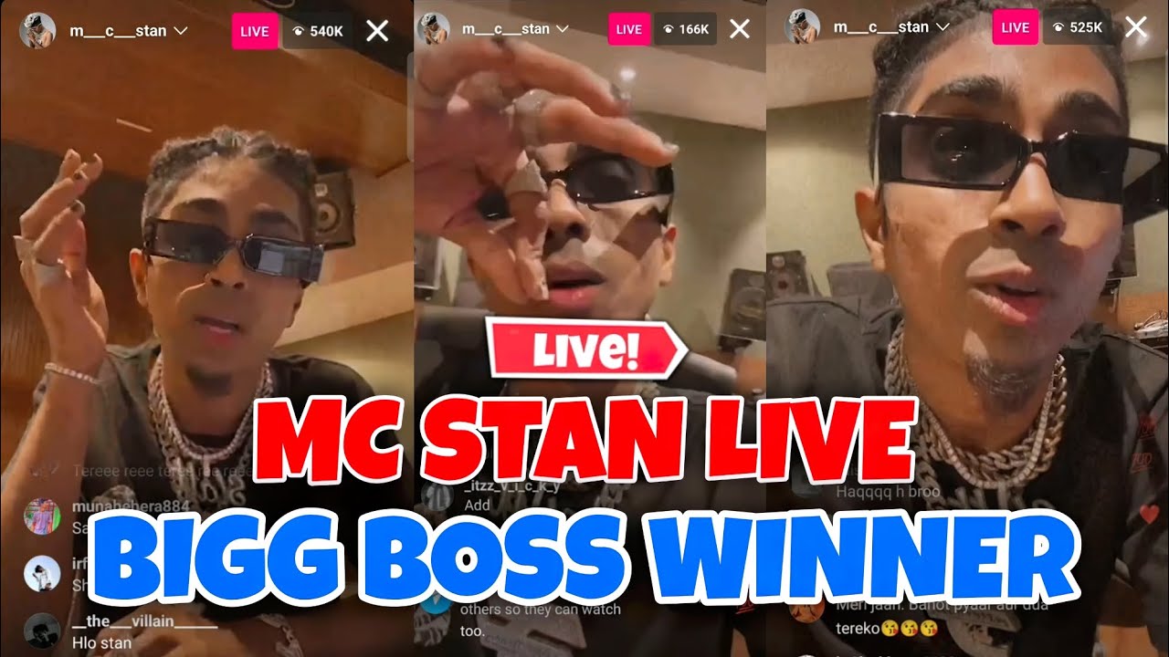 MC STAN BIGG BOSS WINNER INSTAGRAM LIVE - YouTube
