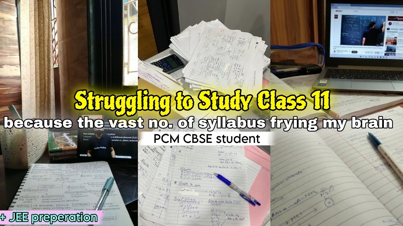 Struggling to start class 11th 🧠💛 4 lecture backlog 🤯🙀 as a PCM student ...