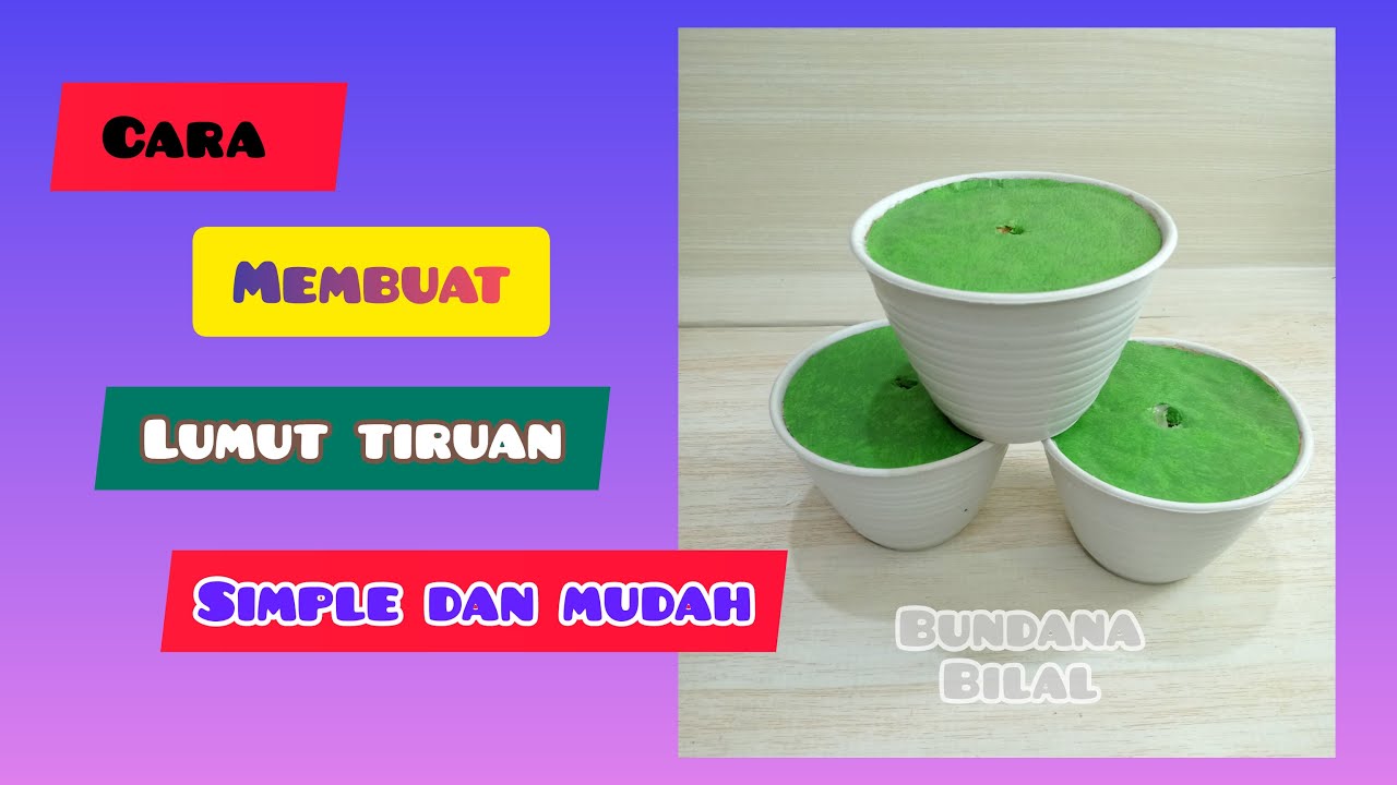 Ternyata Mudah Dan Simple Looh Buat Lumut Tiruan Youtube