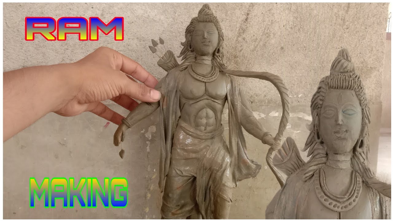 Shri Ram Murti Making ll Metti Ke Murti Kase Banaye ll How To Make Ram ...