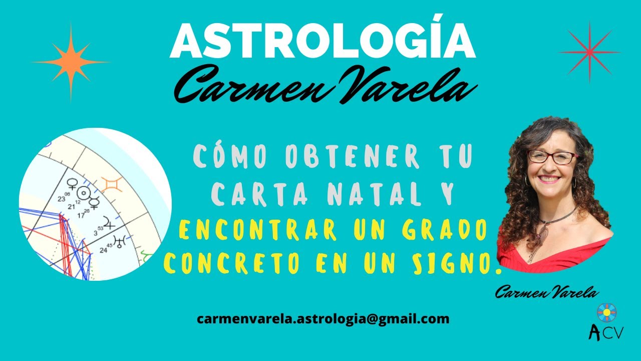 Cómo obtener la carta natal y encontrar un grado concreto en un signo😃💜 ...