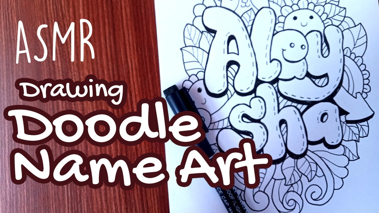 Doodle Name Art | Cara Membuat Doodle Name Art | Aledoodle - YouTube