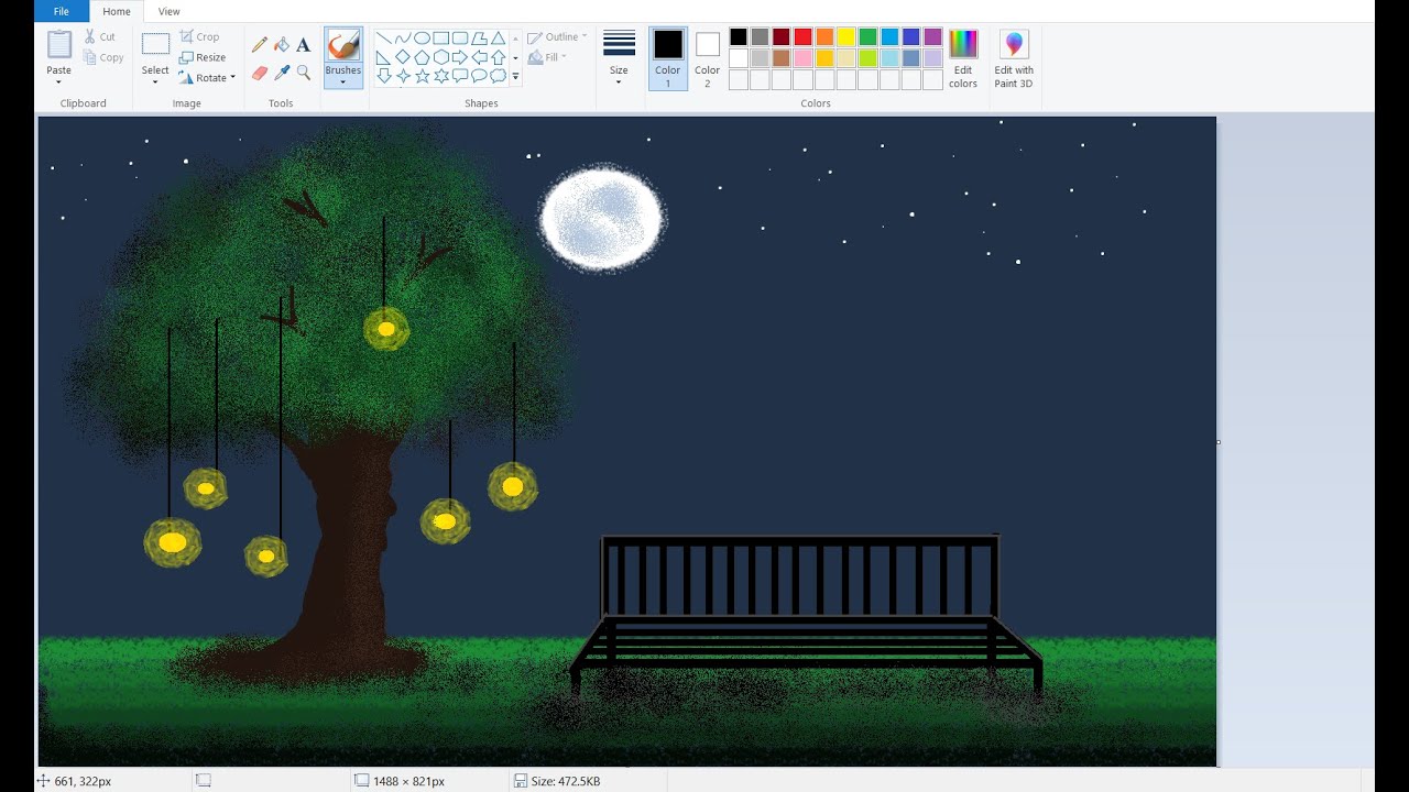 ms paint | how to draw in mspaint on computer | paint in computer ...