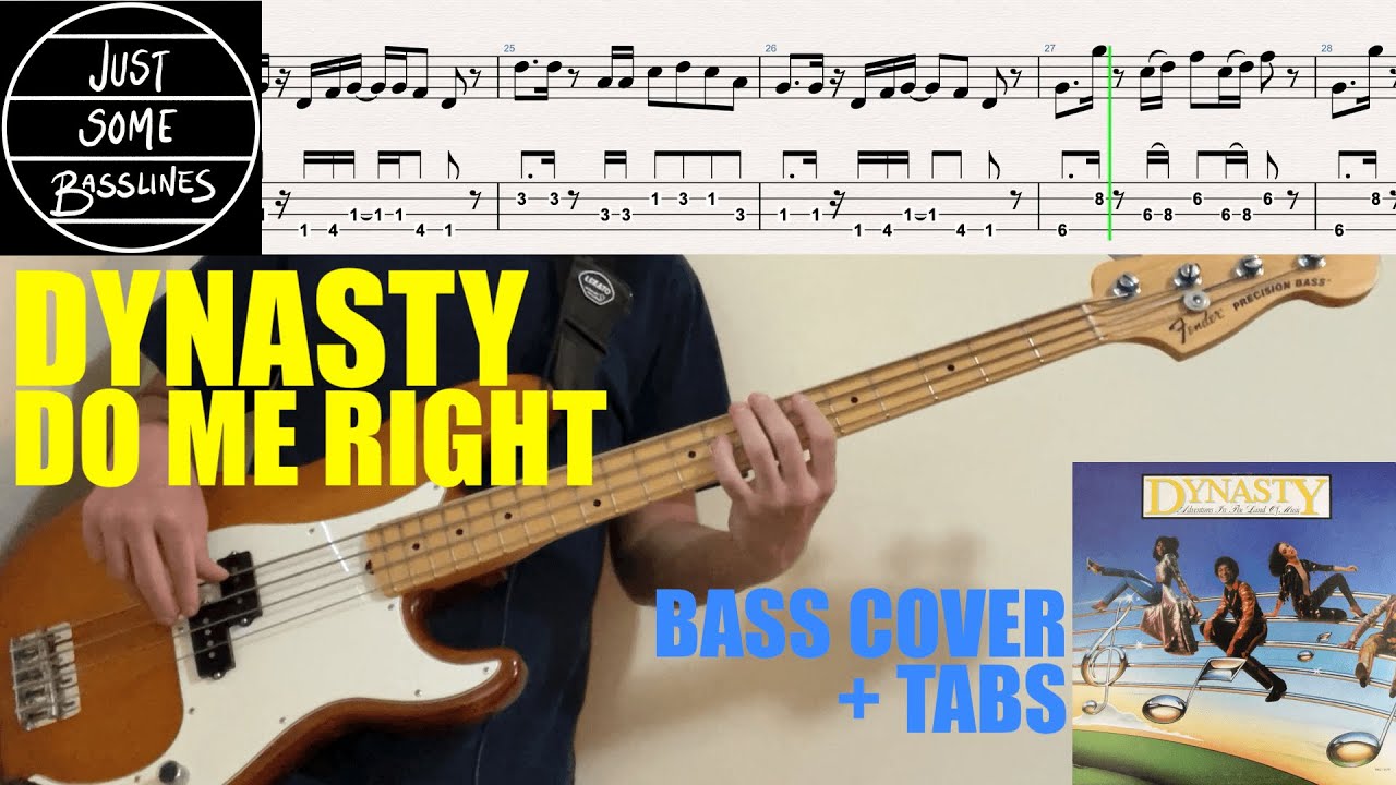 Dynasty - Do Me Right // BASS COVER + TABS - YouTube