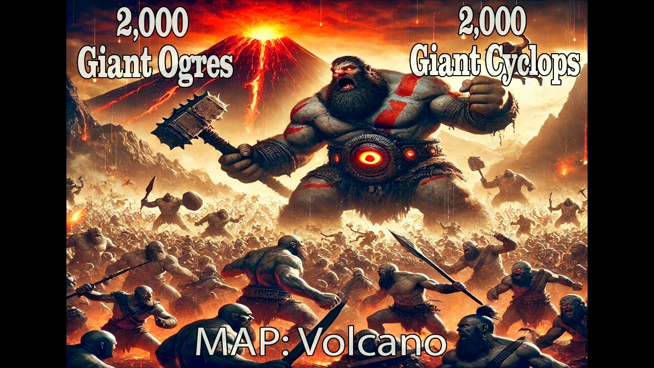 2,000 Giant Ogres vs 2,000 Giant Cyclops - Epic War of Monsters | UEBS ...