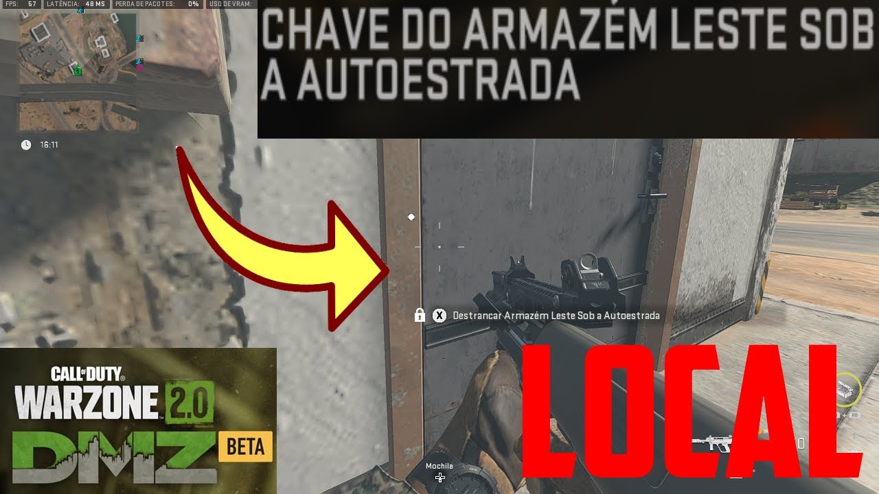 QUAL O LOOT - CHAVE DO ARMAZÉM LESTE SOB A AUTOESTRADA - DMZ WARZONE 2.0 #CODW2 - YouTube