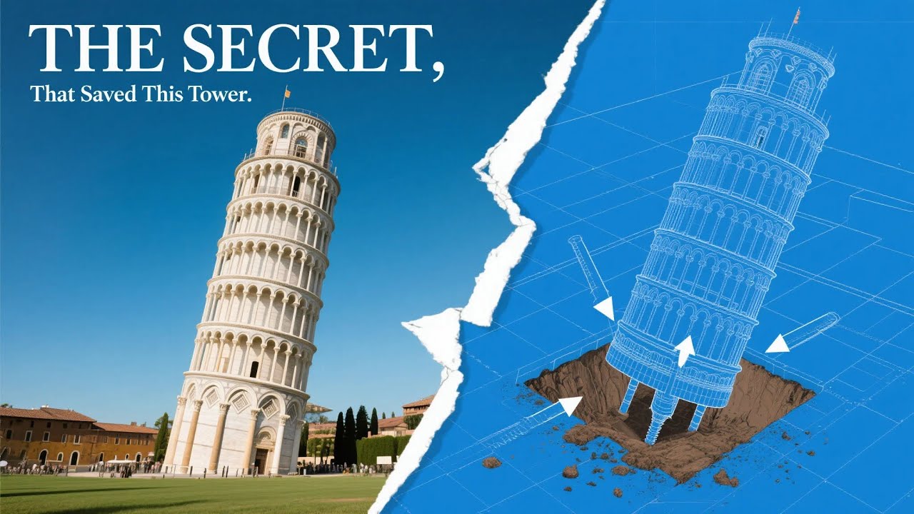 The Secret That Stopped the Leaning Tower of Pisa From Falling - YouTube