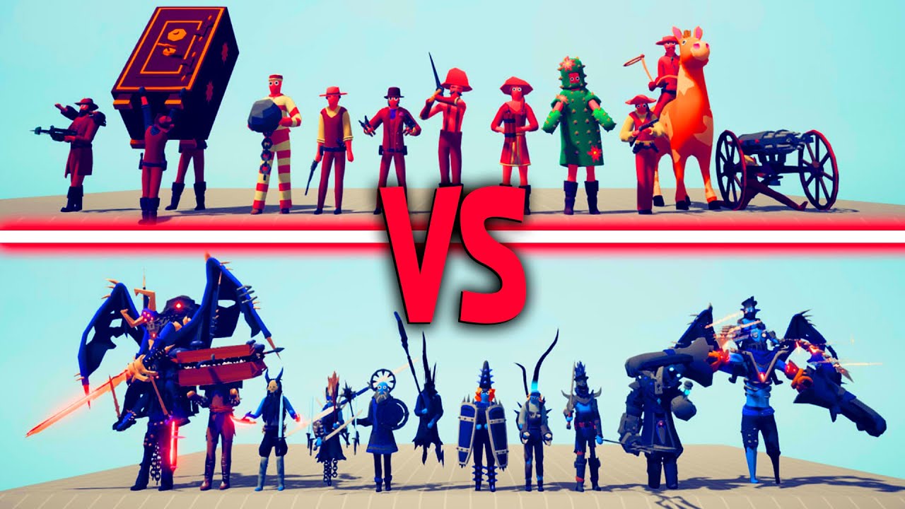 WILD WEST TEAM vs EVIL TEAM | TABS - Totally Accurate Battle Simulator ...