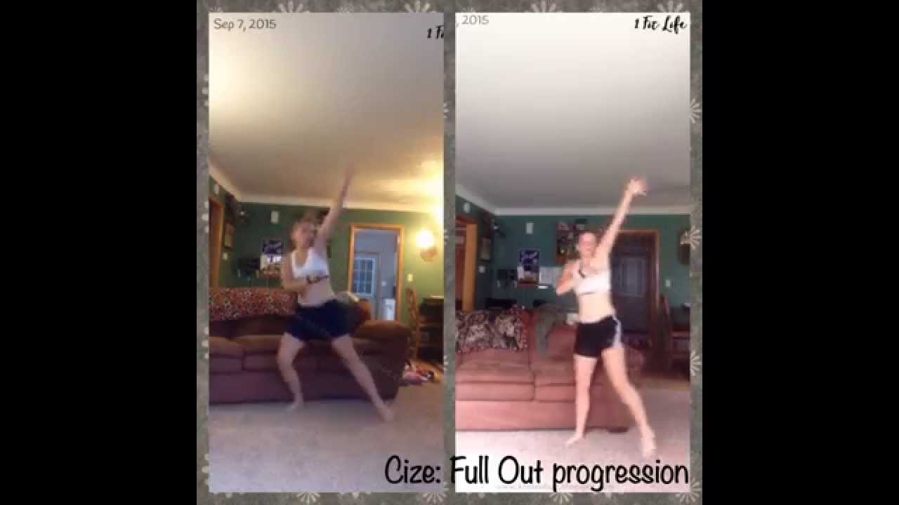 Cize: Full Out dance routine before and after - YouTube