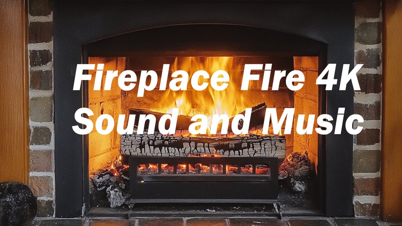 Fireplace Fire and Music 4K #jazz #jazzmusic #fireplace #smoothjazz # ...