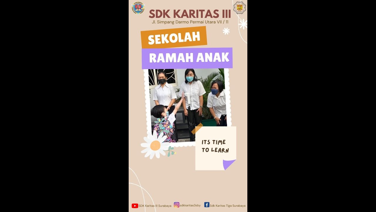 SDK Karitas III sekolah Ramah Anak - YouTube