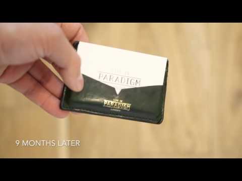 Life in Paradigm - Green double sided cardholder